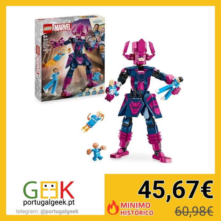 LEGO Marvel quatro fantásticos vs. Figura para construção de Galactus ...